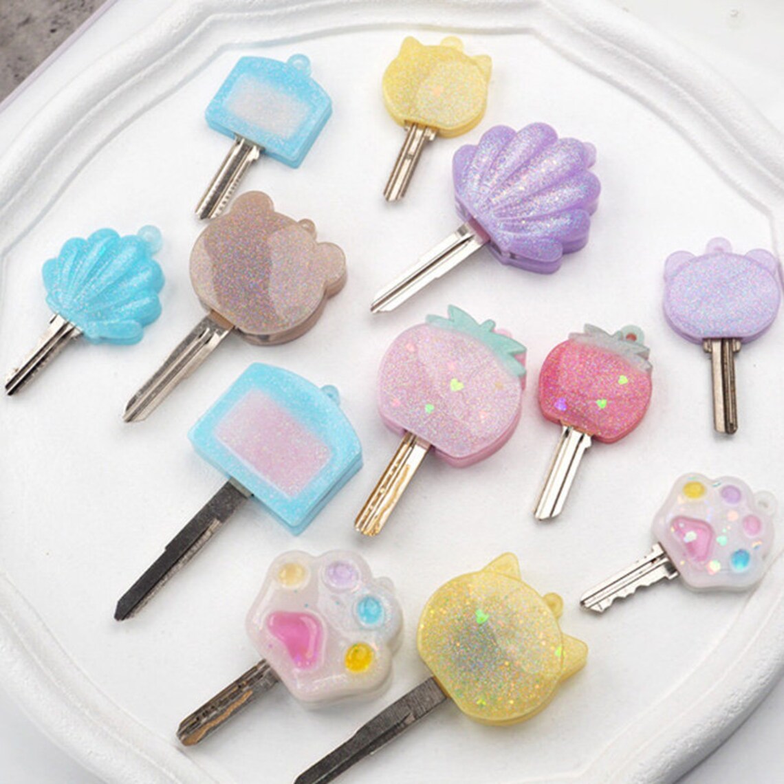 Key Protector Resin Mold-cat Paw Keychain Mold-key Handle Cover Mold ...