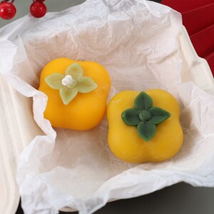 3D Persimmon Fondant Silicone Mold-fruit Persimmon Candle Mold-lucky ...