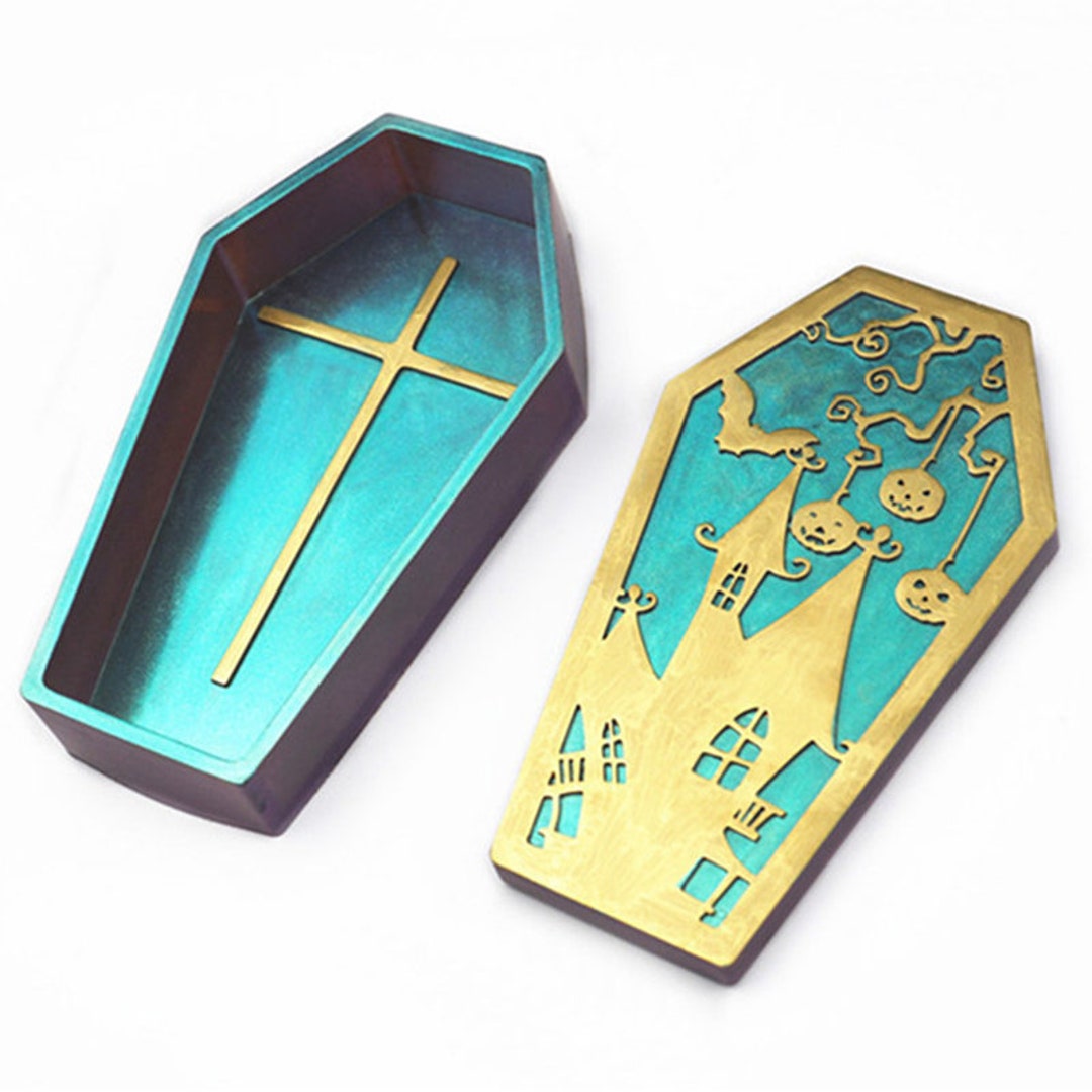Coffin Box Set Silicone Mold-vampire Coffin Resin Mold-halloween Coffin ...