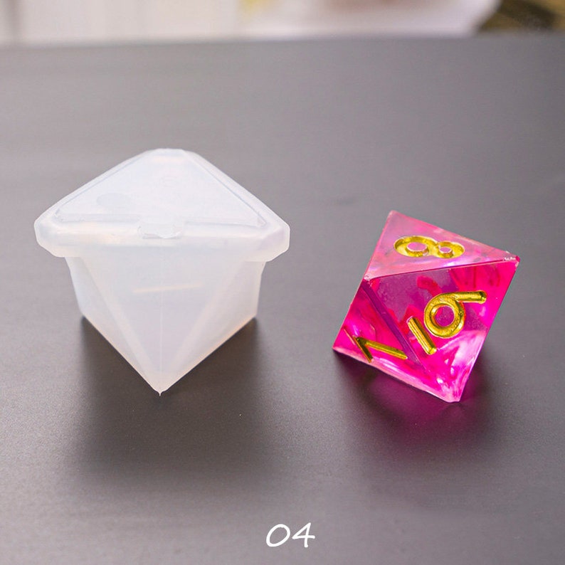 7 Pcs Polyhedral Dice Silicone Mold-dnd Dice Mold Set-rpg Dice Mold Set ...