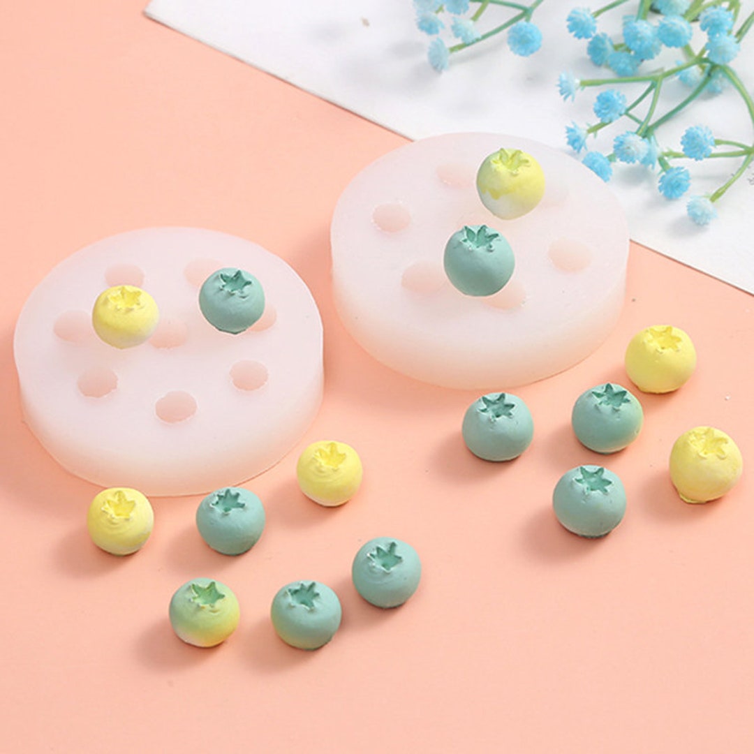 Blueberry Fondant Silicone Mold-miniature Blueberry Chocolate Mold ...