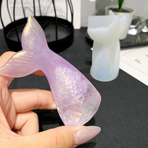 3D Mermaid Tail Silicone Mold-fish Tail Resin Mold-fish Tail Keychain ...