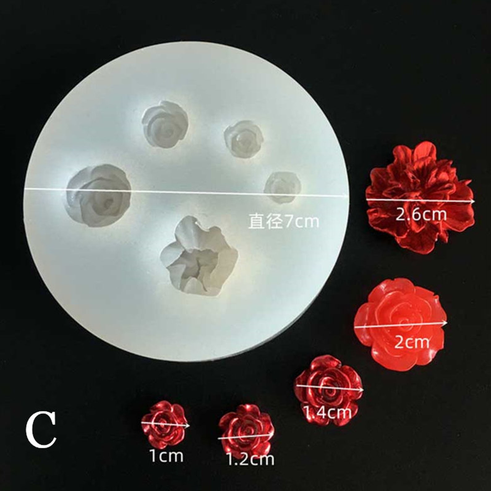 Small Fish Lotus Pond Mold-lotus Flower Mold-rose Flower Resin Mold ...