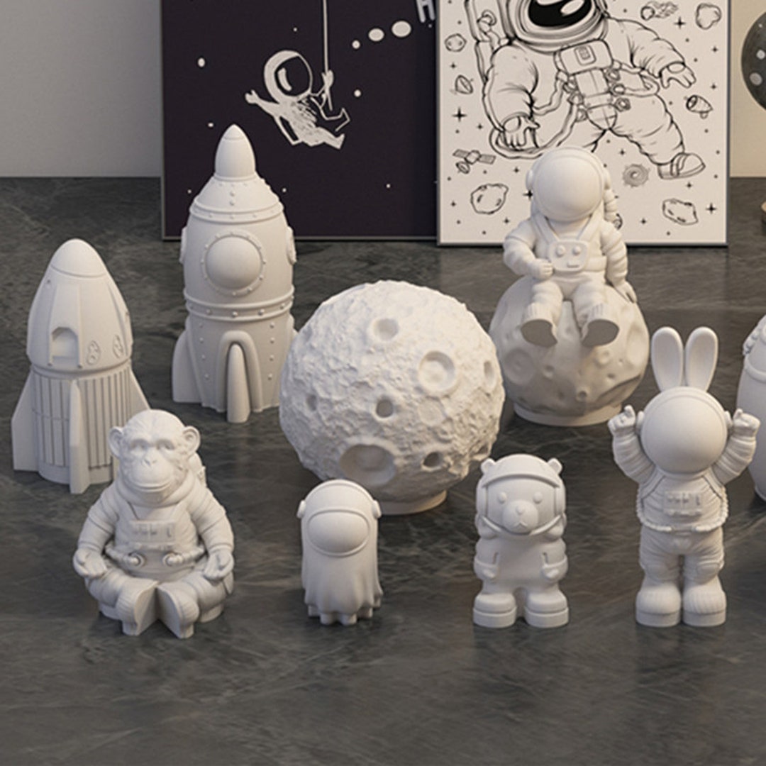 Astronaut Animal Silicone Mold-cute Astronaut Keychain Resin Mold-space ...