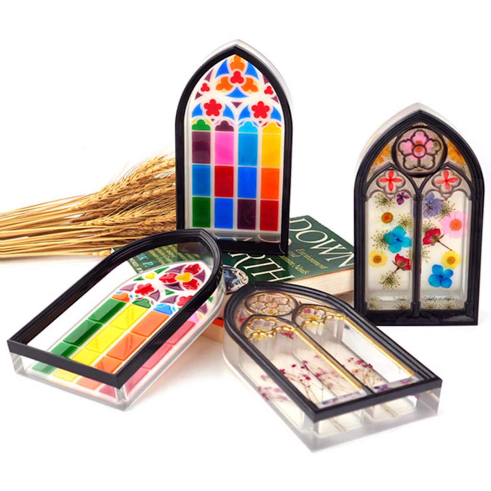 Cathedral Window Concrete Silicone Mold-church Window Storage Box Mold ...