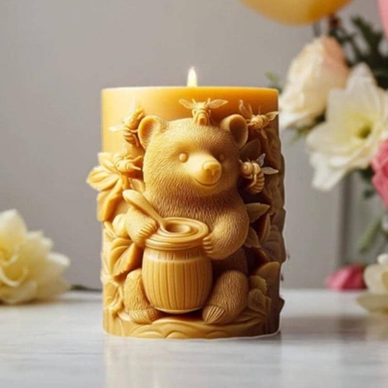 Bear Candle - Etsy