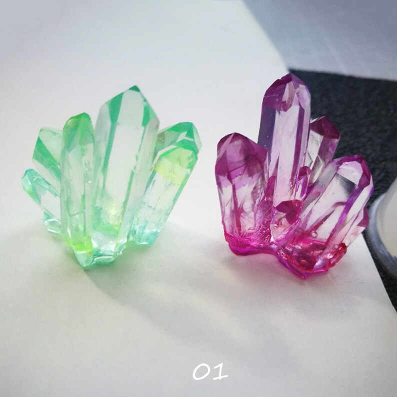 Colorful Crystal Cluster Resin Mold-natural Crystal Stone - Etsy