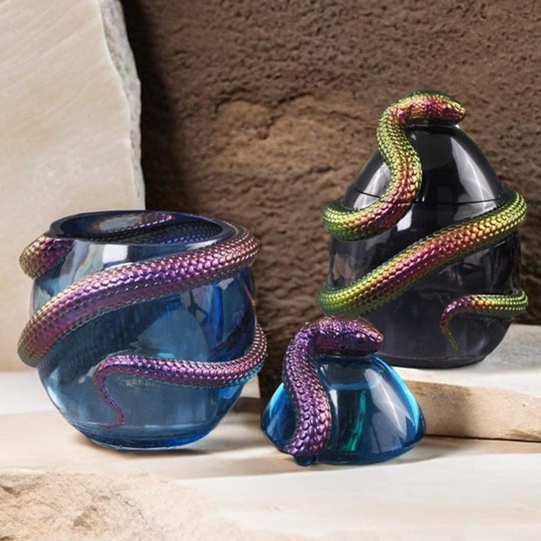 Snake Egg Box Silicone Mold-egg Shaped Box Resin Mold-halloween Candle ...