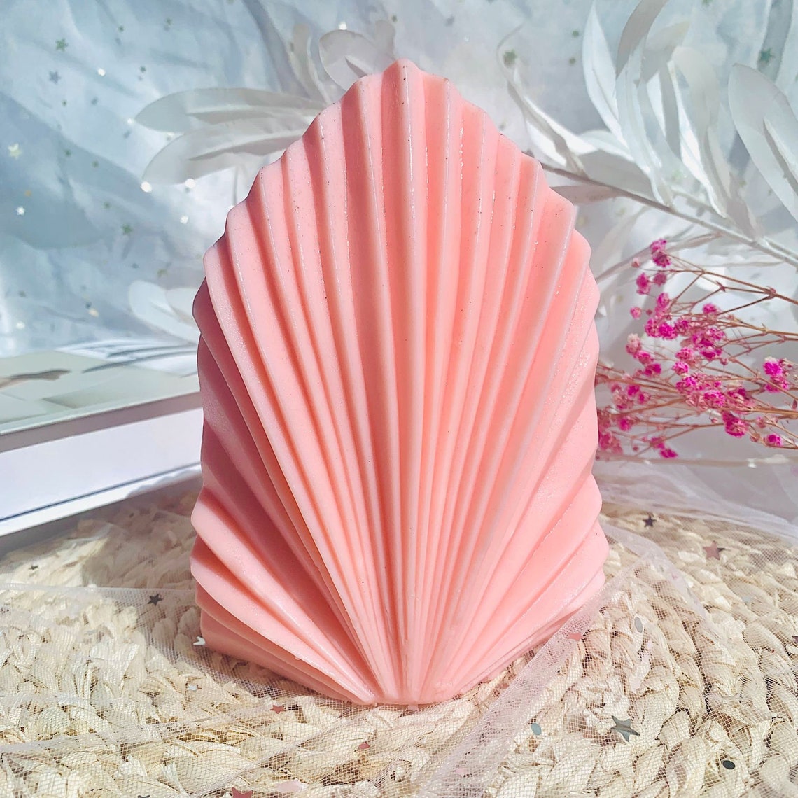 Large Scallop Shells Candle Mold-ocean Coral Candle Mold-palm | Etsy