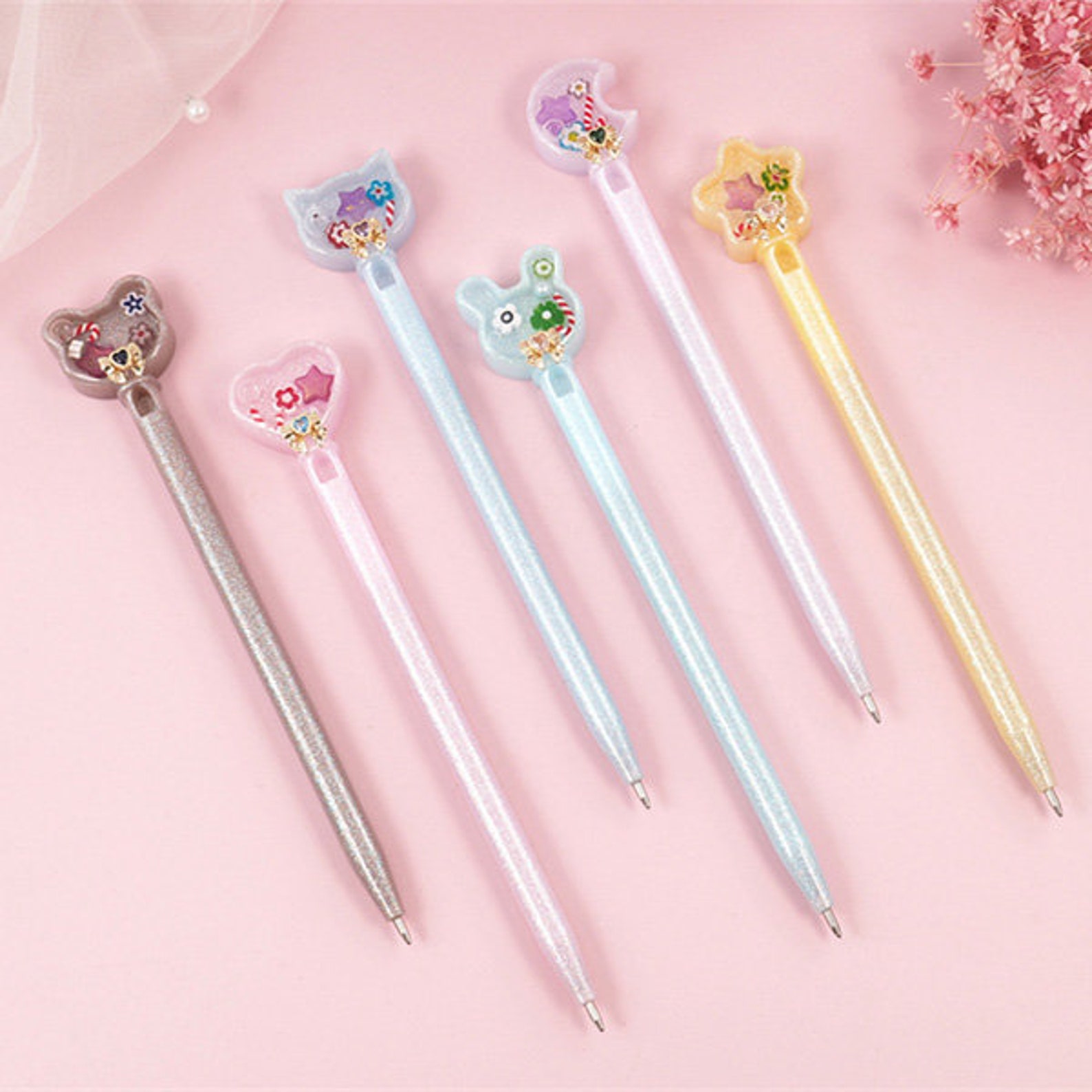 Ballpoint Pen Shaker Silicone Mold-ballpoint Pen Quicksand Resin Mold ...
