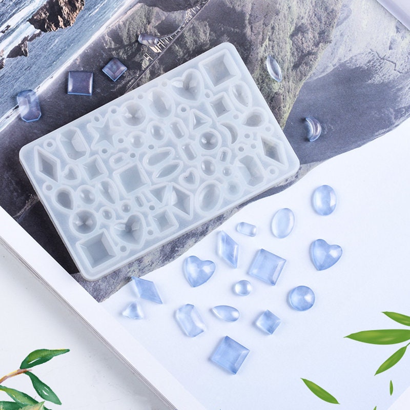 Gem Shaped Patch Mold-resin Silicone Mold-geometric Love Water - Etsy