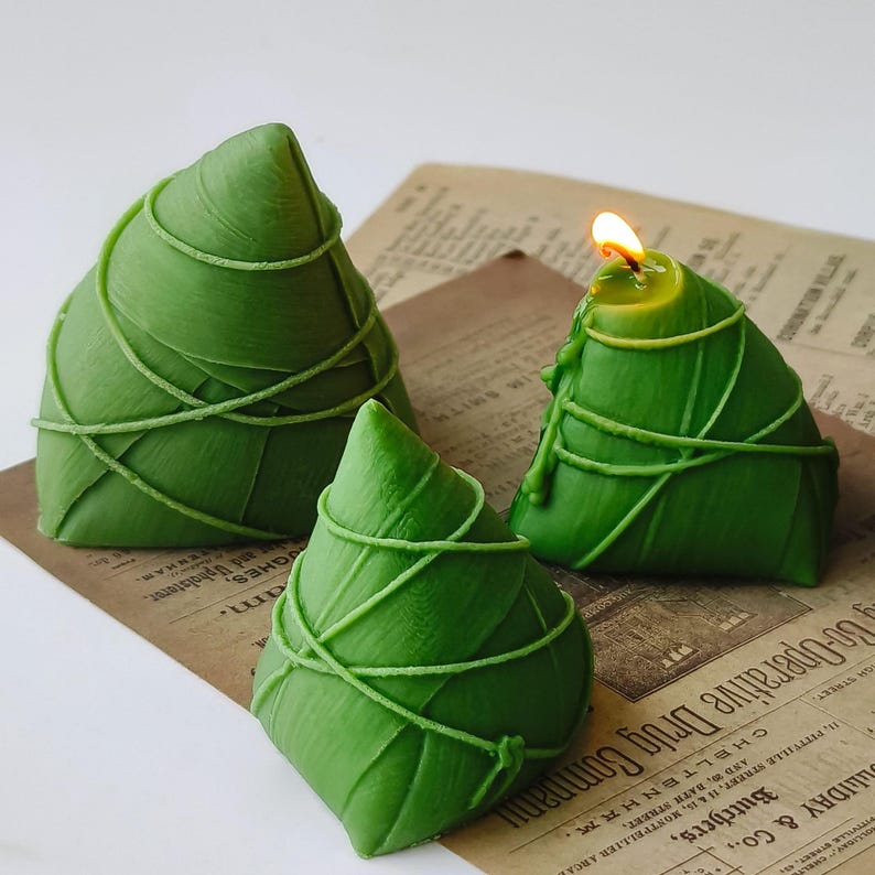3D Rice Dumpling Silicone Mold-rice Dumpling Candle Mold-food Dessert ...