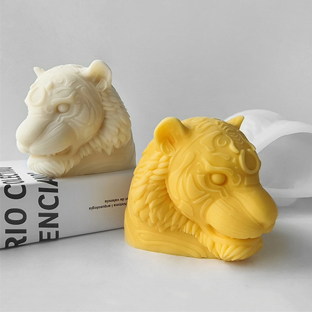 Tiger Head Silicone Mold-tiger Face Candle Mold-animal Head Candle Mold ...