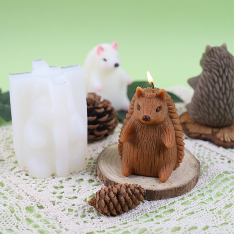 Cute Hedgehog Silicone Mold-small Hedgehog Candle Mold-hedgehog ...