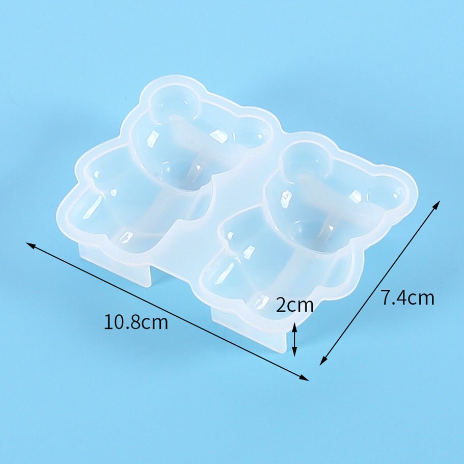 Cute Bear Silicone Mold-cartoon Bear Resin Mold-bear Keychain - Etsy