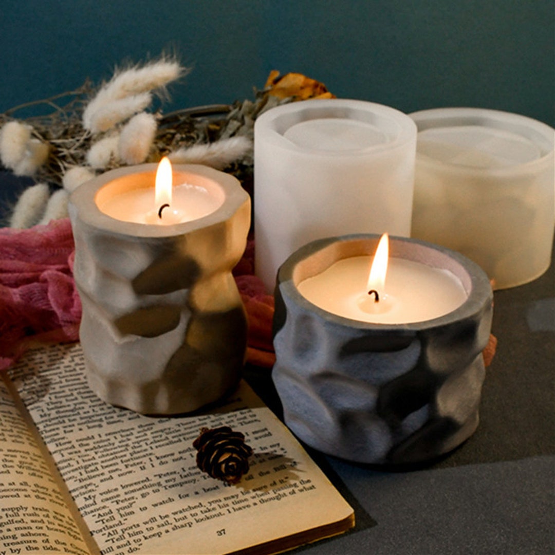 Irregular Candle Jar Silicone Mold-shaped Trinket Box Resin Mold ...