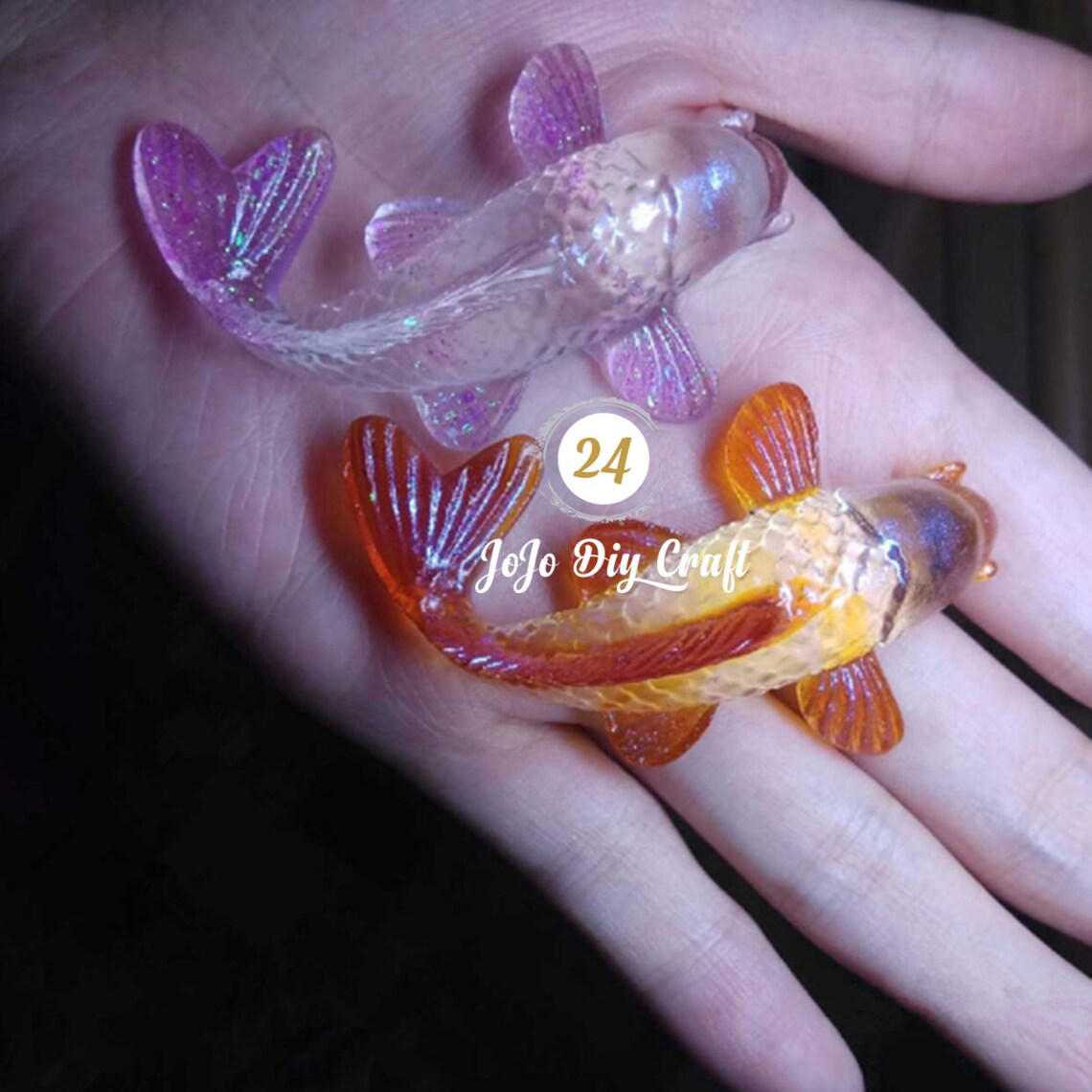 Lucky Koi Silicone Resin Mold-Cute Goldfish Fish Mold-DIY | Etsy