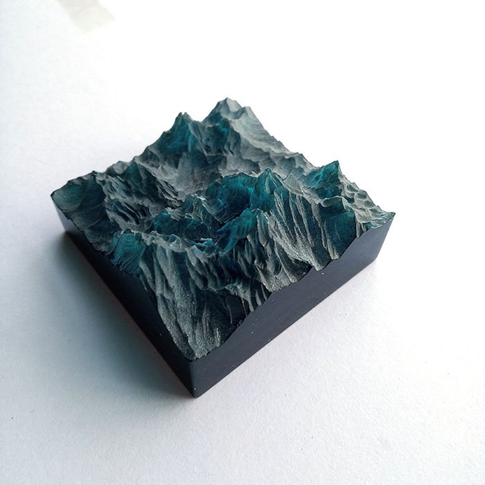 Mountain Peak Resin Mold-snow Mountain Mold-cube Silicone Mold-cube ...