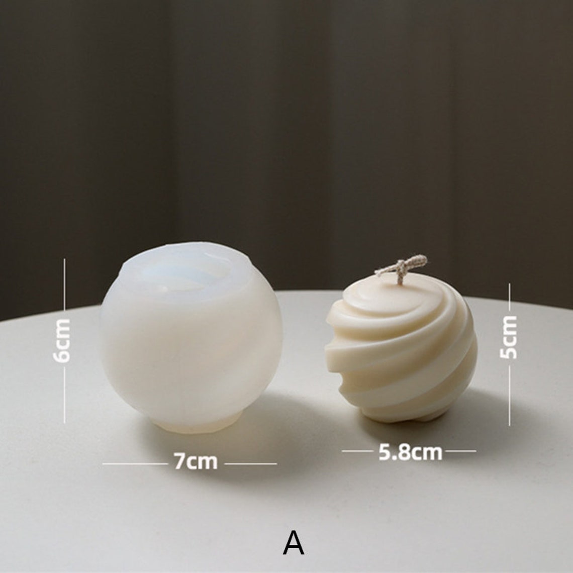 Spiral Spherical Silicone mold-Vortex Ball Resin Mold-Spiral | Etsy