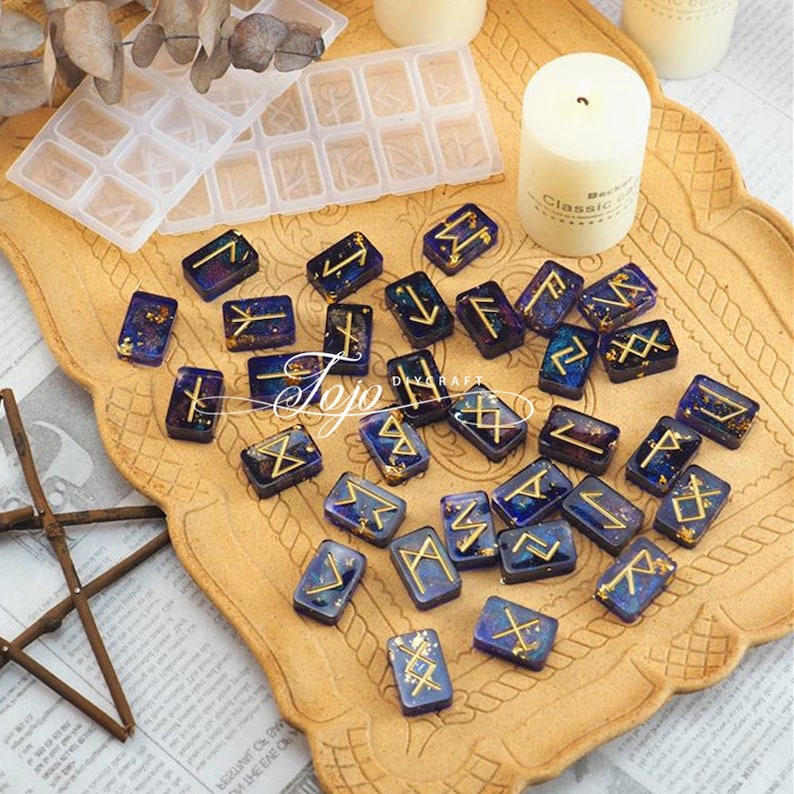 Viking Rune Resin Mold-rune Silicone Mold-crystal Rune Stone | Etsy