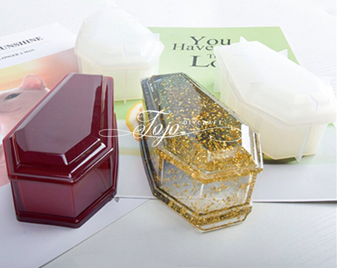 Vampire Coffin Box Resin Mold-skull Zombie Coffin Box - Etsy
