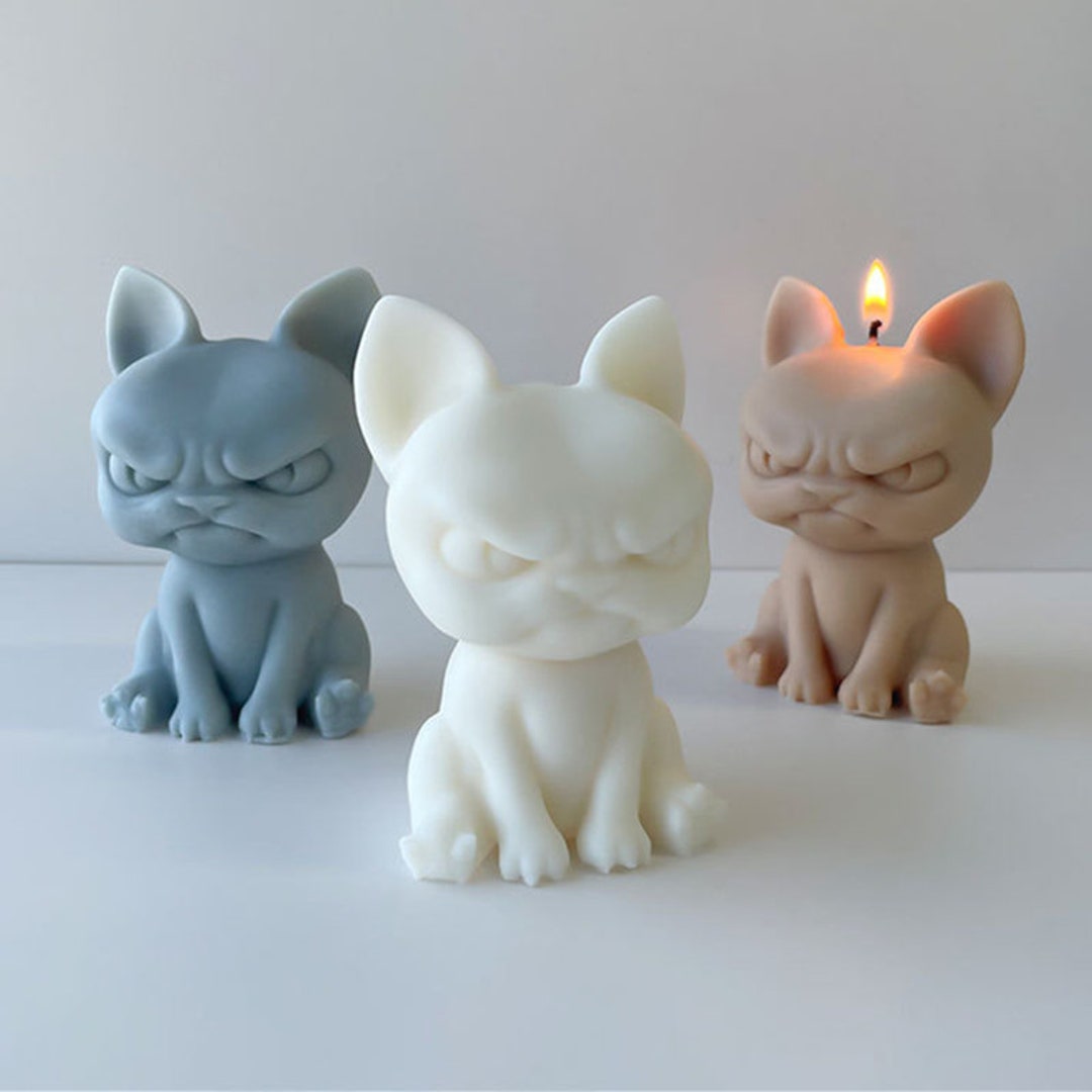 Angry Dog Silicone Mold-animal Dog Candle Mold-cute Dog Resin - Etsy