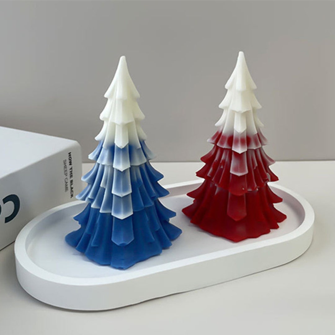 Christmas Candle Silicone Mold-christmas Tree Candle Mold-tree Shaped ...