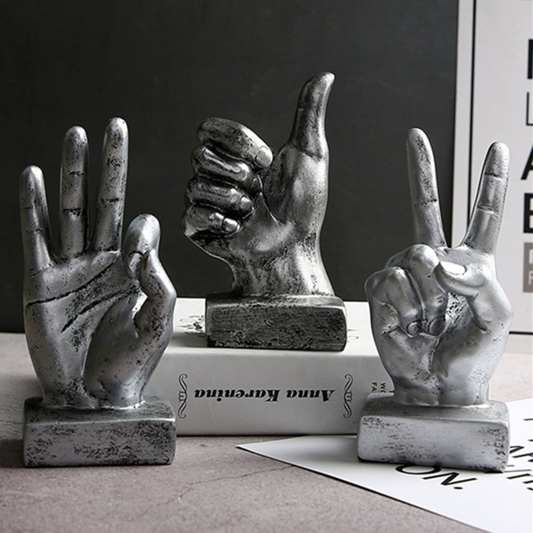 Cool Hand Gesture Silicone Mold-large Hand Finger Resin Mold-ok Victory ...