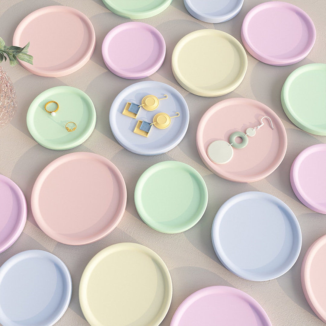 Round Dish Silicone Mold-round Trinket Dish Mold-round Coaster Resin ...