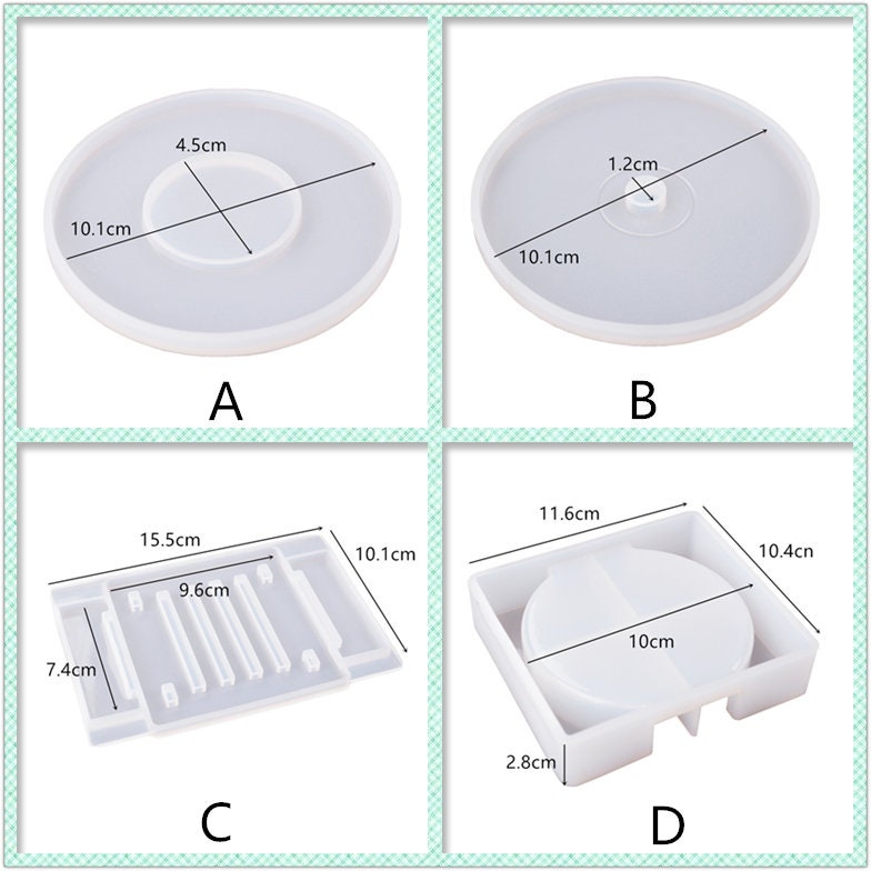 Luminous Disc Coaster Mold-cd Coaster Resin Mold-round Coaster Silicone ...