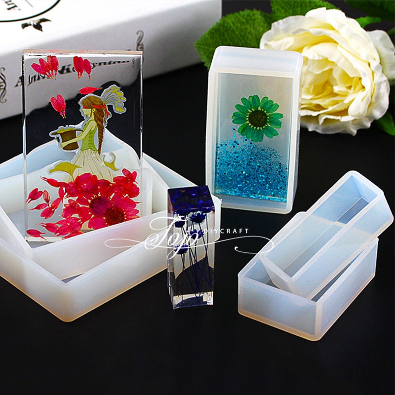 Rectangular Silicone Mold-geometric Square Rectangle Mold - Etsy