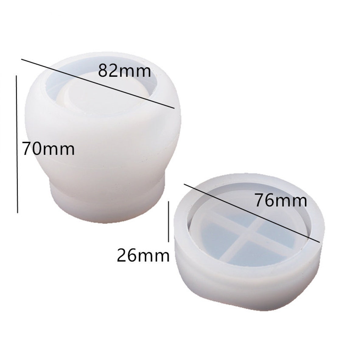 Pudding Cup Mold-round Storage Cup Mold-cup Resin Silicone - Etsy