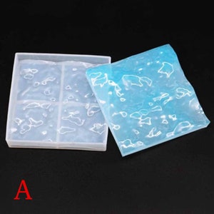 Water Ripple Coaster Mold-square Round Water Wave Mold-wave Tray ...