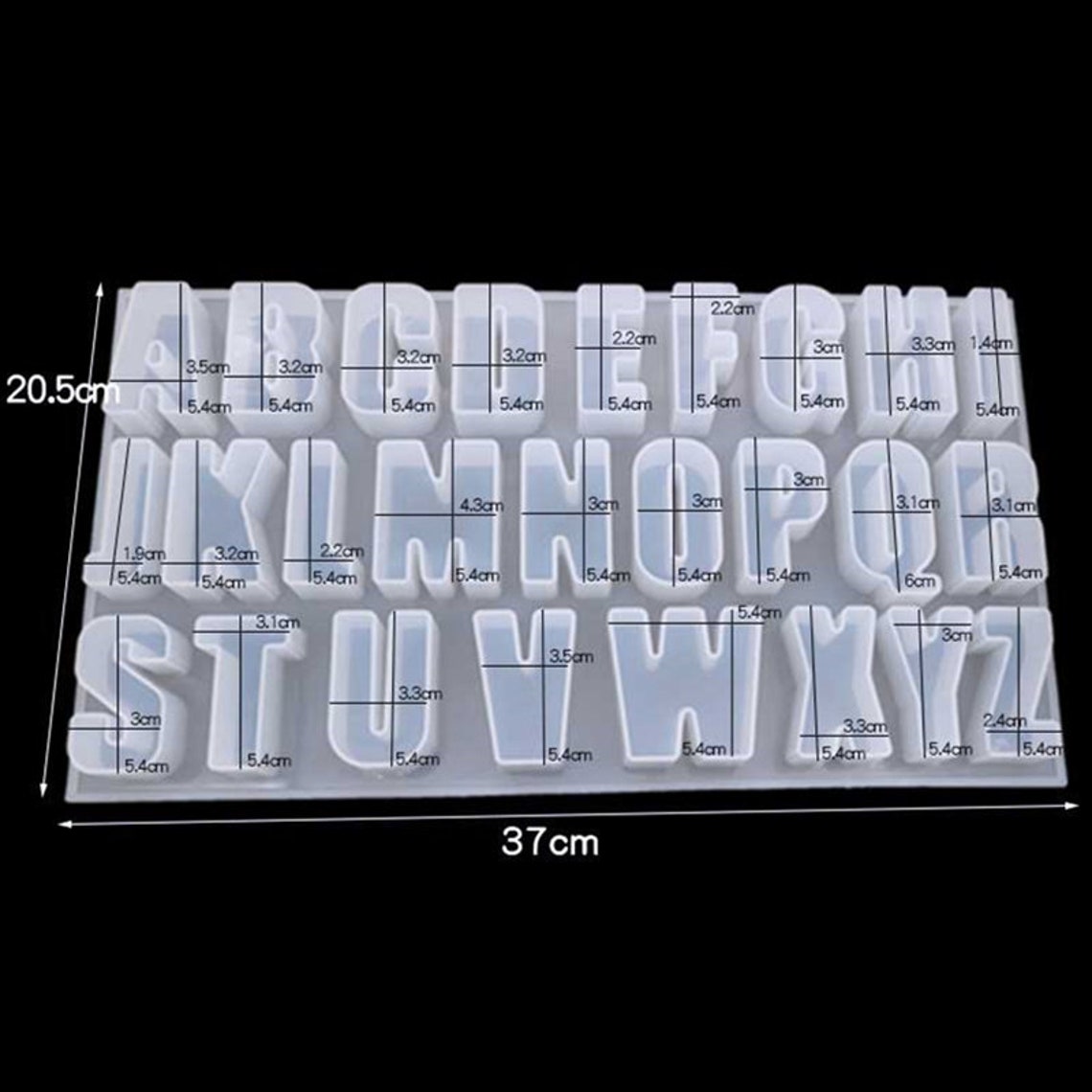 26 English Letters Silicone Mold-large Alphabet Letters Mold-a-z Letter ...