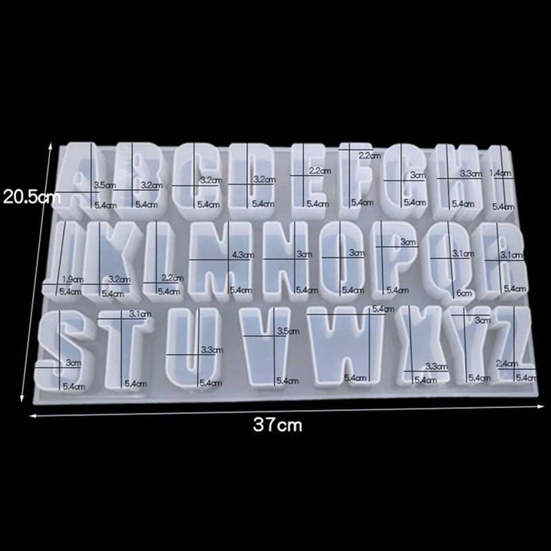 26 English Letters Silicone Mold-large Alphabet Letters Mold-a-z Letter ...