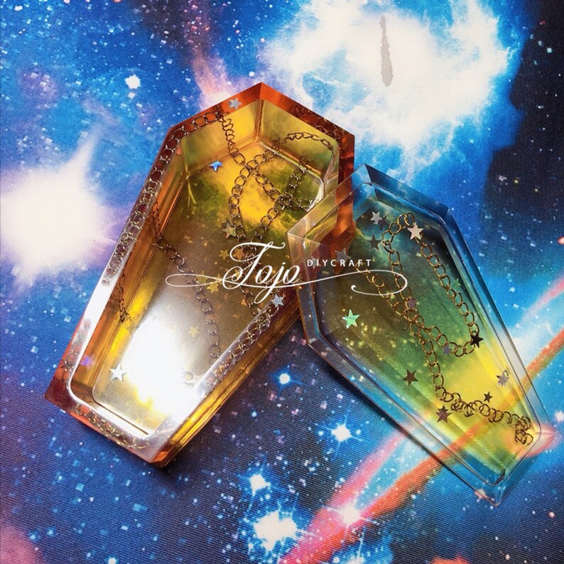 Vampire Coffin Box Resin Mold-skull Zombie Coffin Box - Etsy