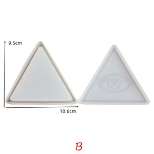 Evil Eye Box Silicone Mold-storage Box Resin Mold-triangle Eye Box Mold ...