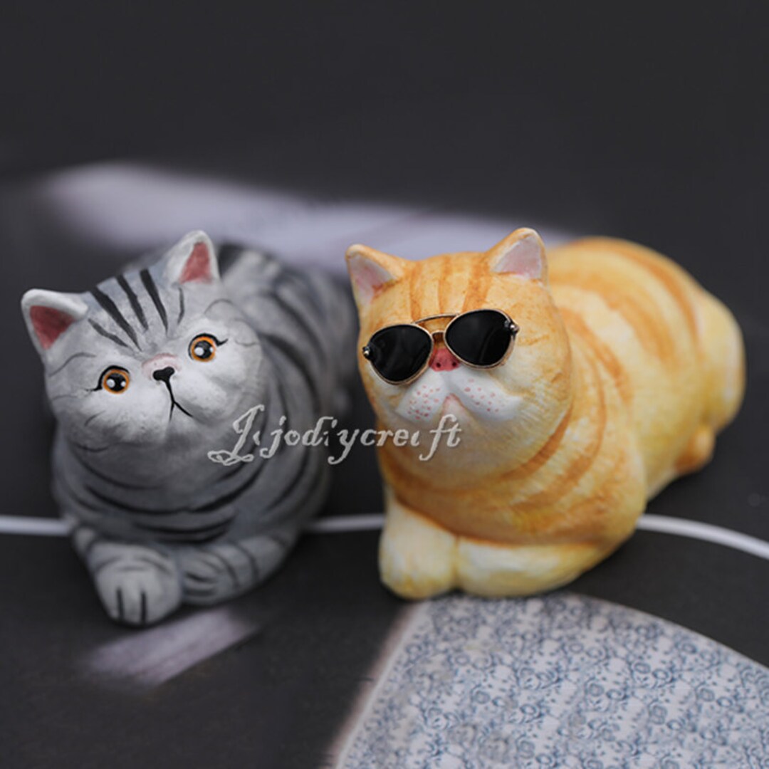 Cute Fat Cat Silicone Mold-animal Cat Resin Mold-fat Cat Fondant Mold ...
