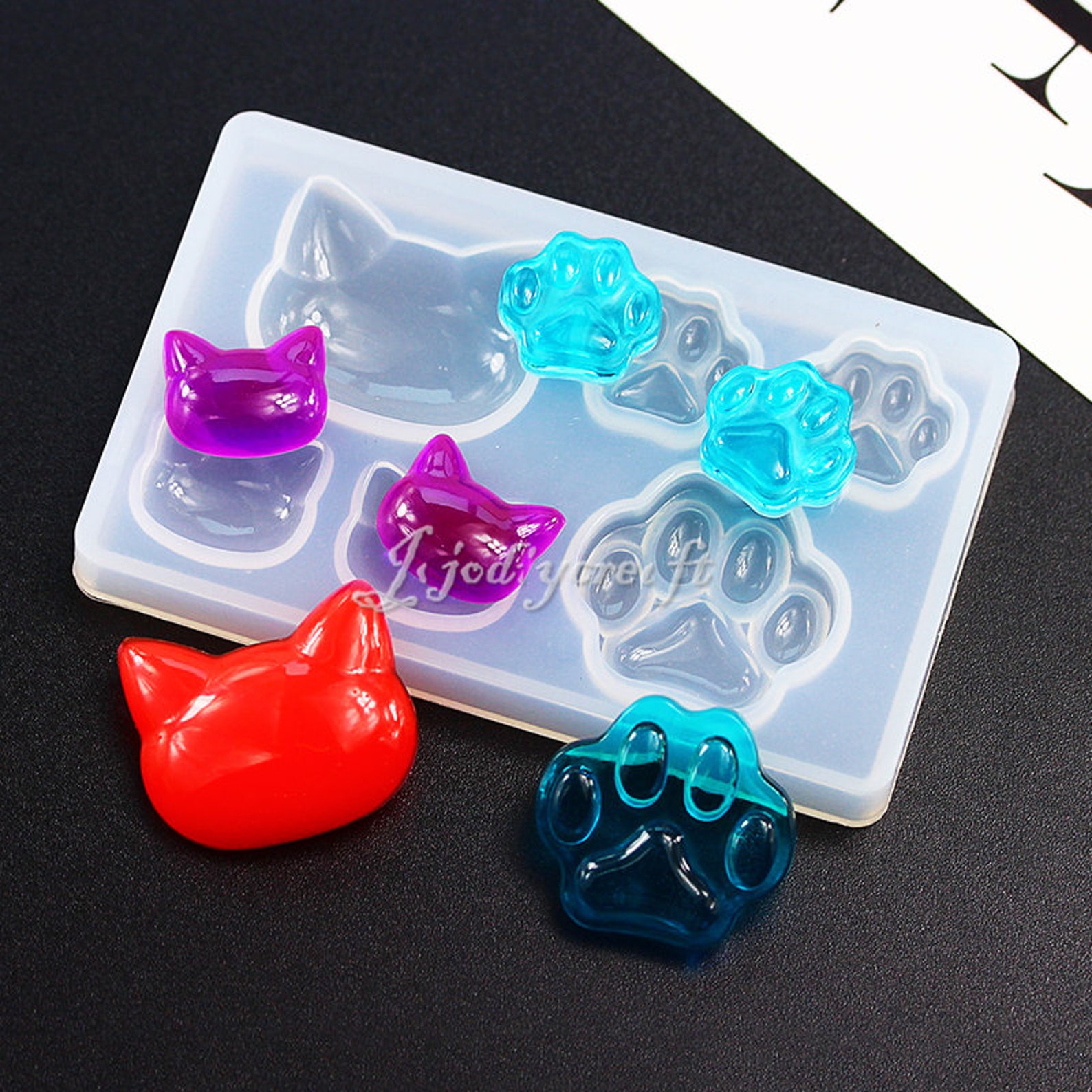 Cat Silicone Mold-cat Head Resin Mold-cat Paw Mold-animal Cat - Etsy