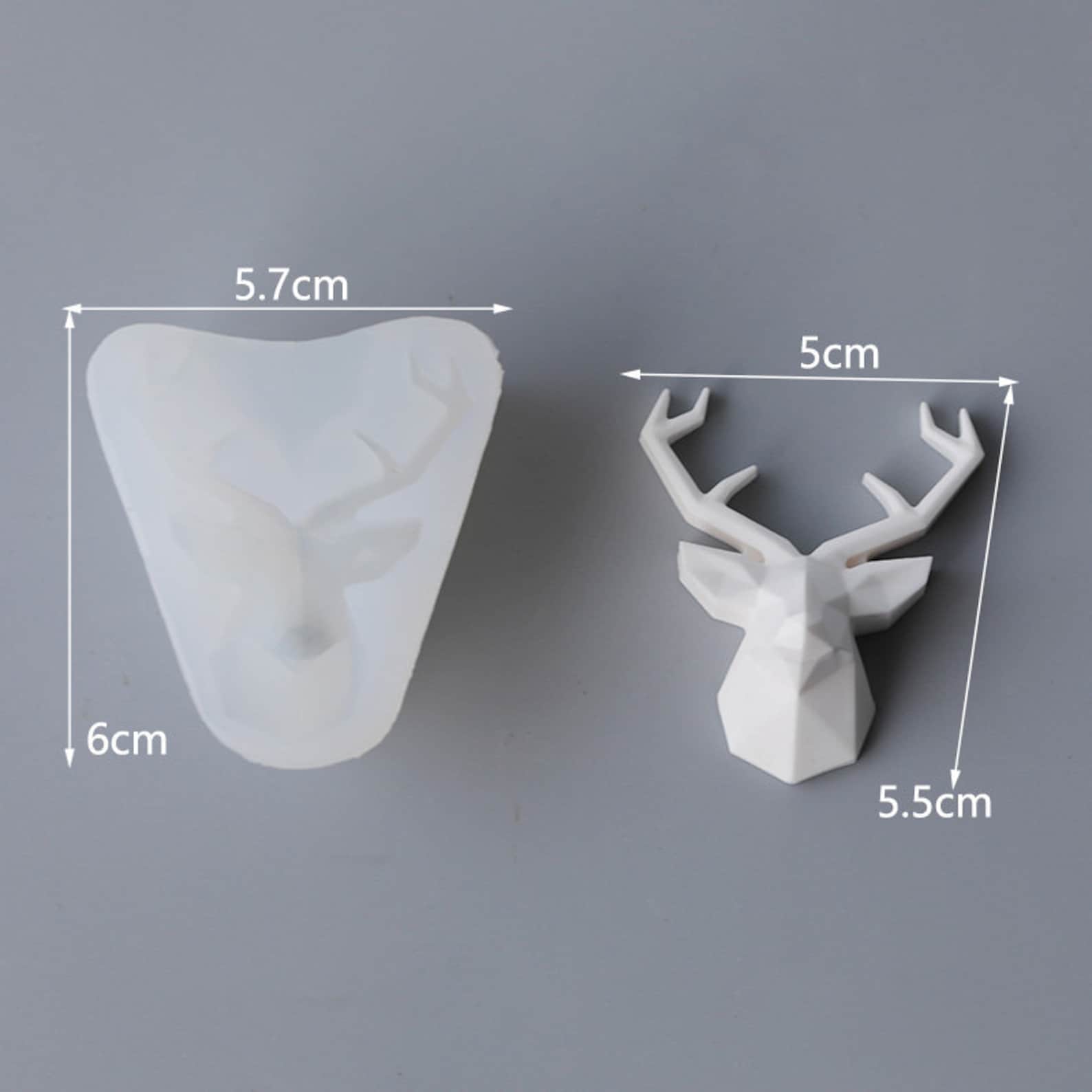 3D Animal Deer Silicone Mold-geometric Deer Resin Mold-deer - Etsy