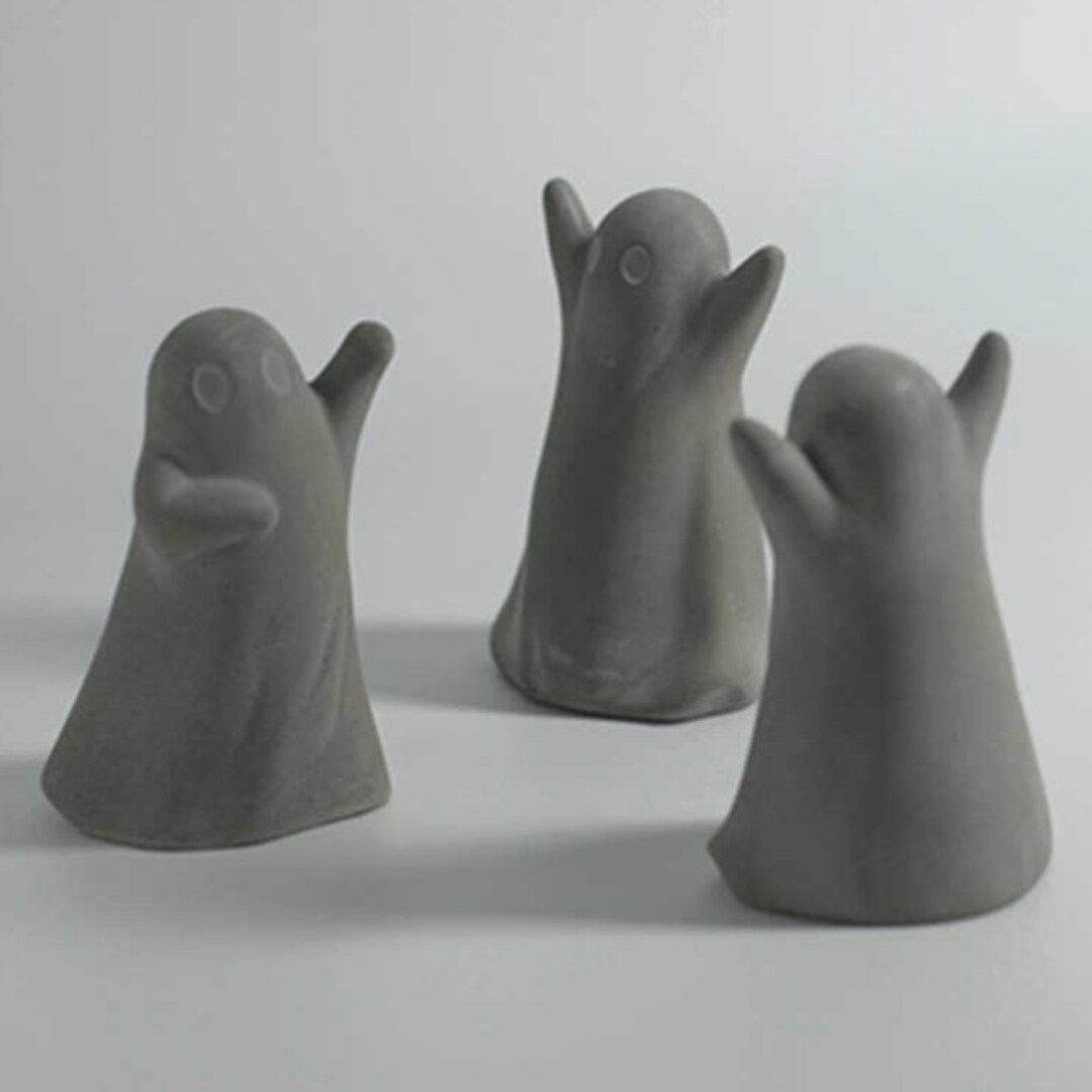 3D Ghost Silicone Mold-halloween Ghost Resin Mold-cartoon Ghost Candle ...