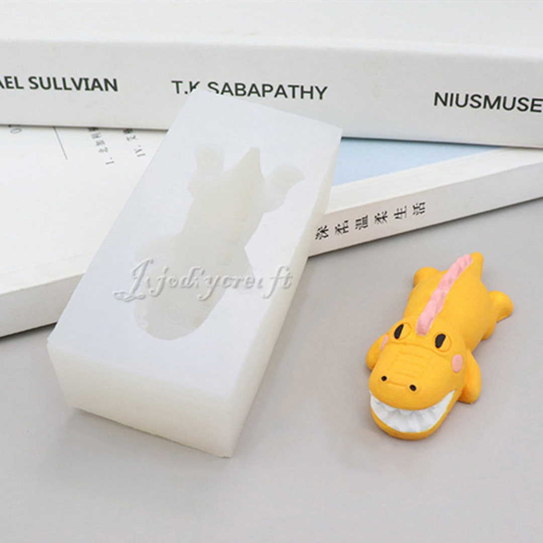 Cartoon Crocodile Silicone Mold-cute Alligator Resin Mold-alligator ...
