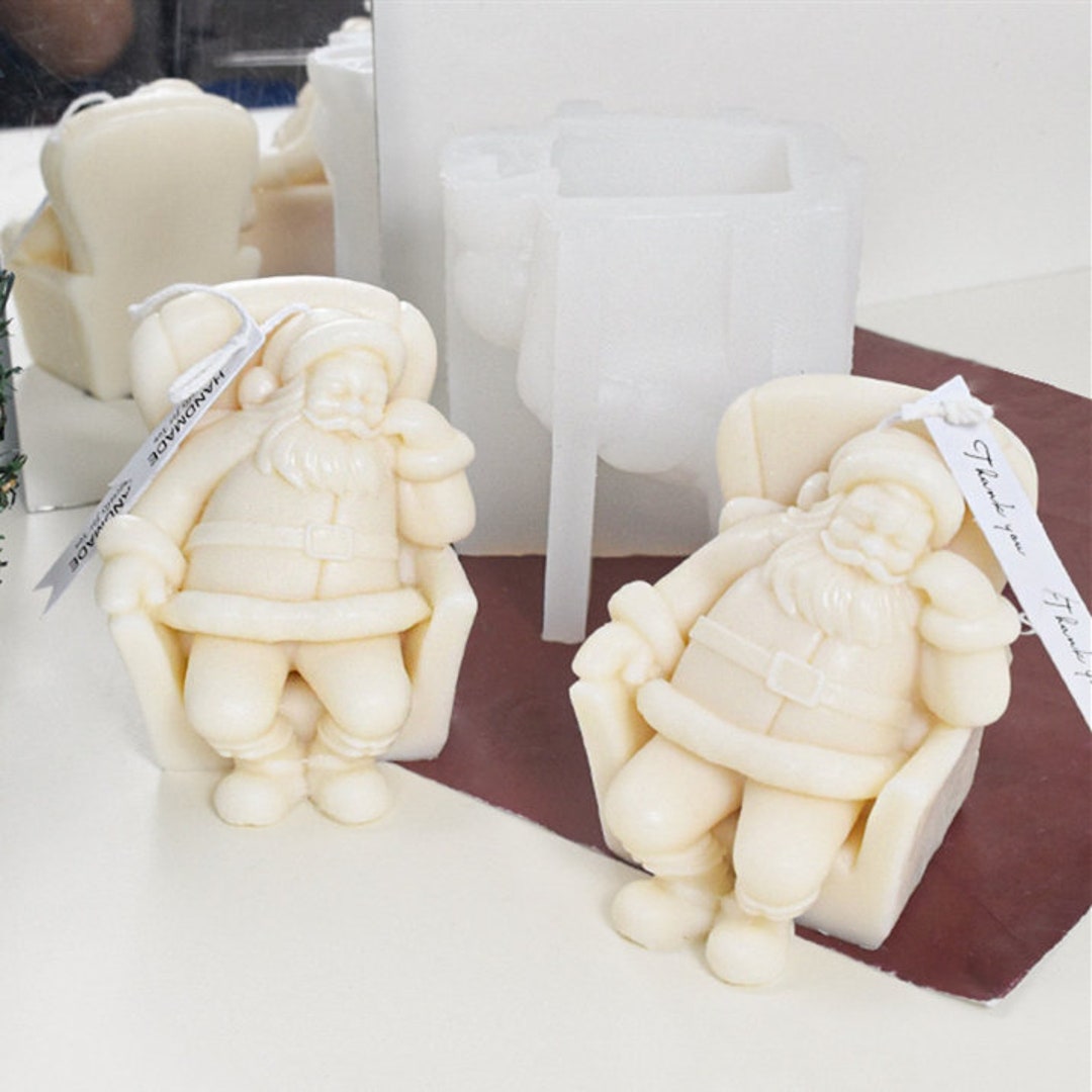 Sleeping Father Christmas Candle Mold-santa Claus Candle Mold-santa ...