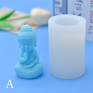 Buddha Statue Silicone Mold-buddha Candle Mold-lotus Tray Mold-lotus ...