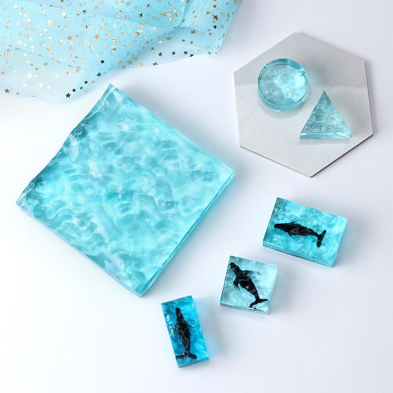 Water Ripple Silicone Mold-water Wave Resin Mold-square Round Triangle ...