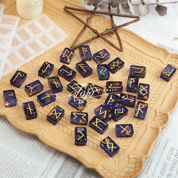 Viking Rune Resin Mold-rune Silicone Mold-crystal Rune Stone | Etsy