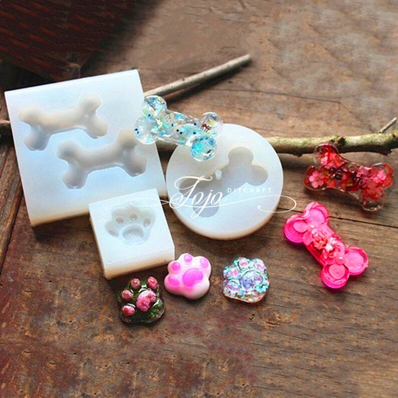 Dog Bone Silicone Mold-dog Paw Resin Mold-dog Bone Pendant | Etsy