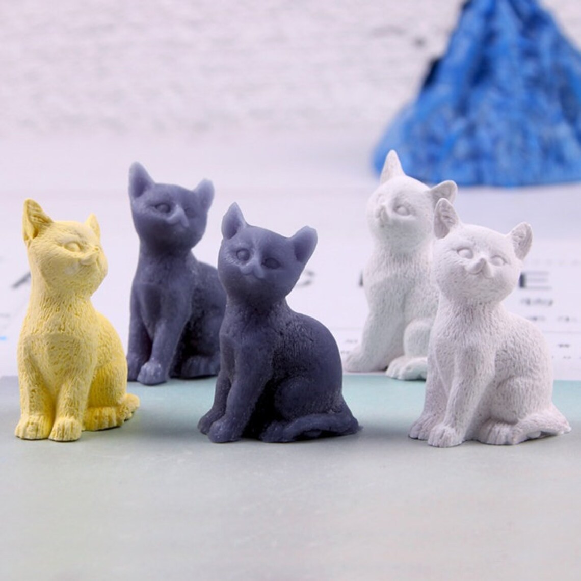 Cute Kitten Silicone Mold-animal Cat Resin Mold-cat Keychain Mold-small ...