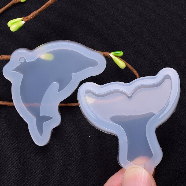 Dolphin Silicone Mold-dolphin Pendant Mold-mermaid Tail | Etsy