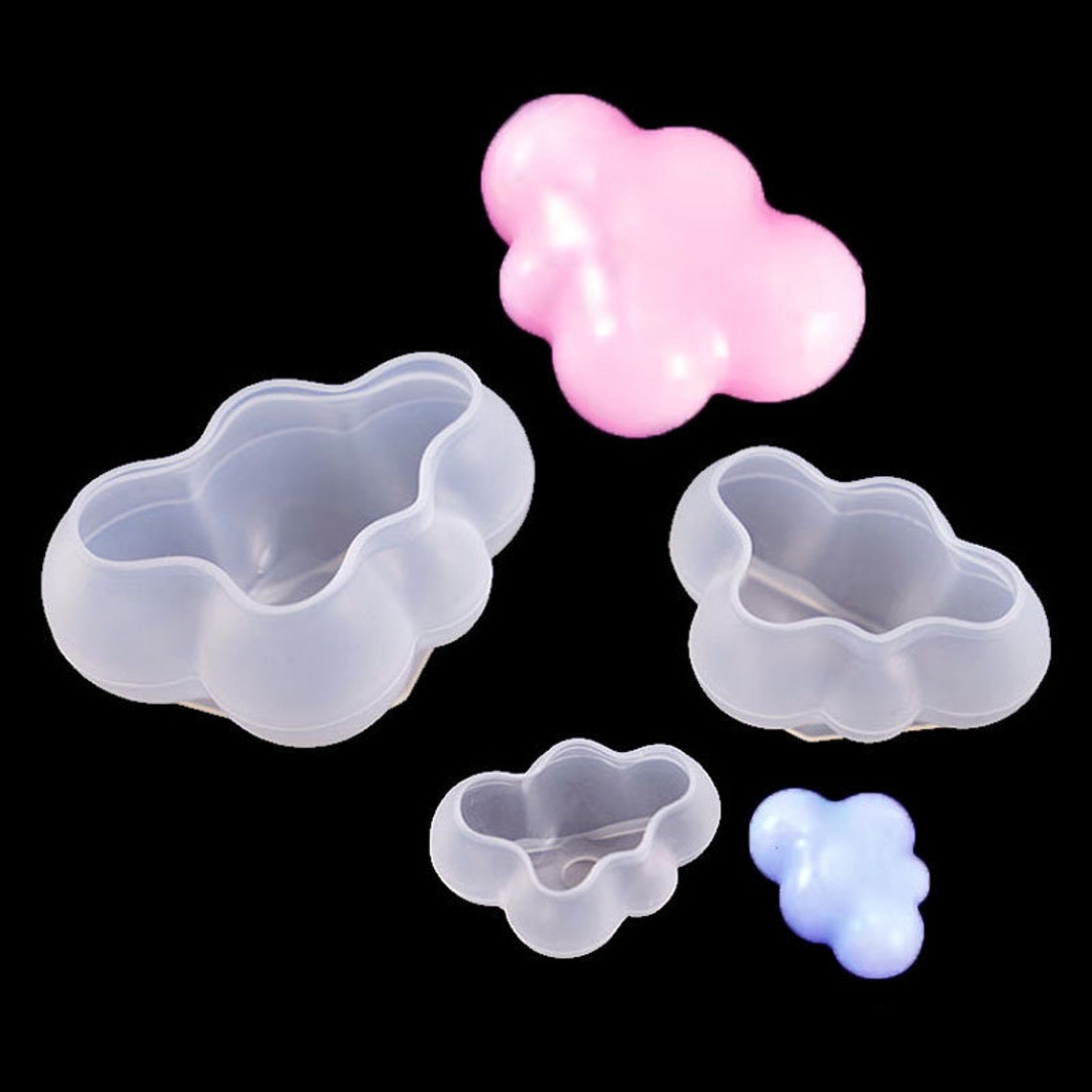 3D Cloud Silicone Mold-colorful Clouds Resin Mold-clouds | Etsy